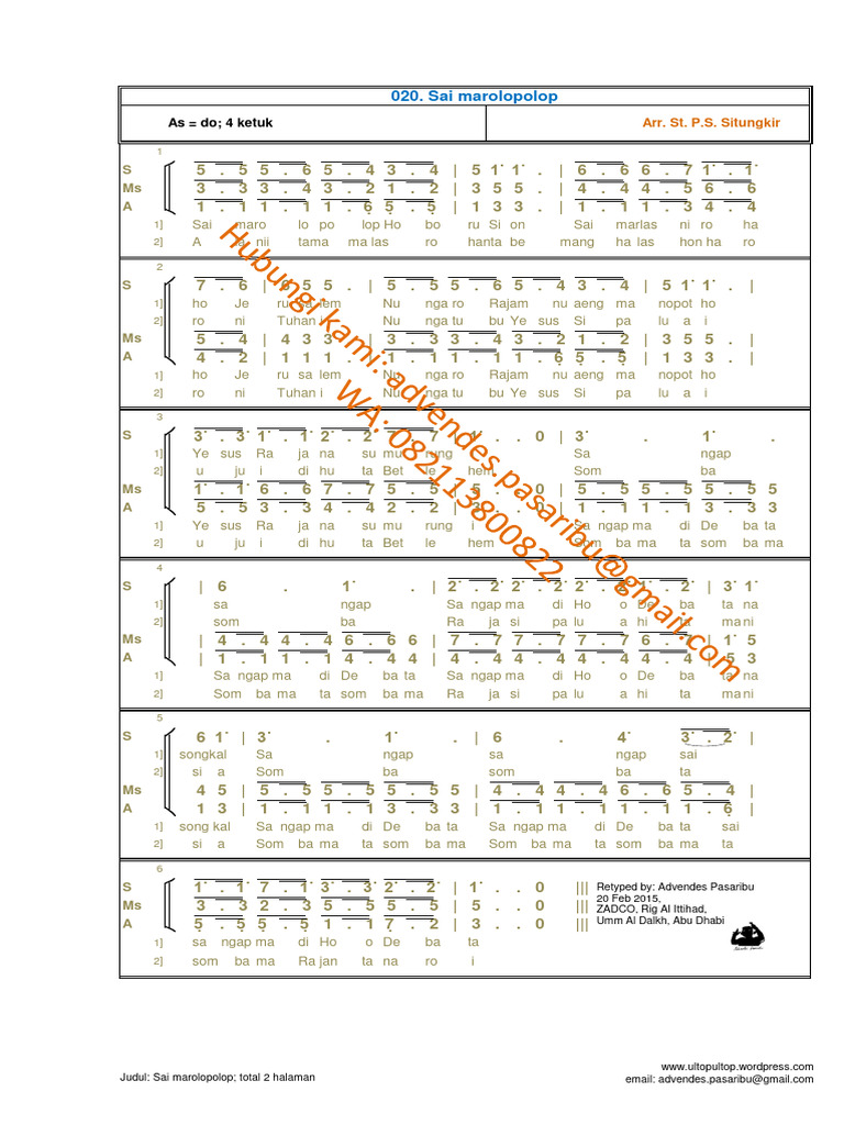 020. Sai marolopolop | PDF