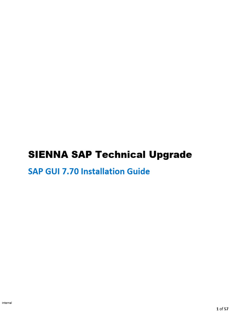 How To Install SAP GUI 7.70 VF6.0 | PDF | Installation (Computer ...