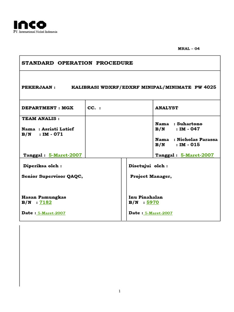 Mral - 04 (Kalibrasi Minipal) | PDF