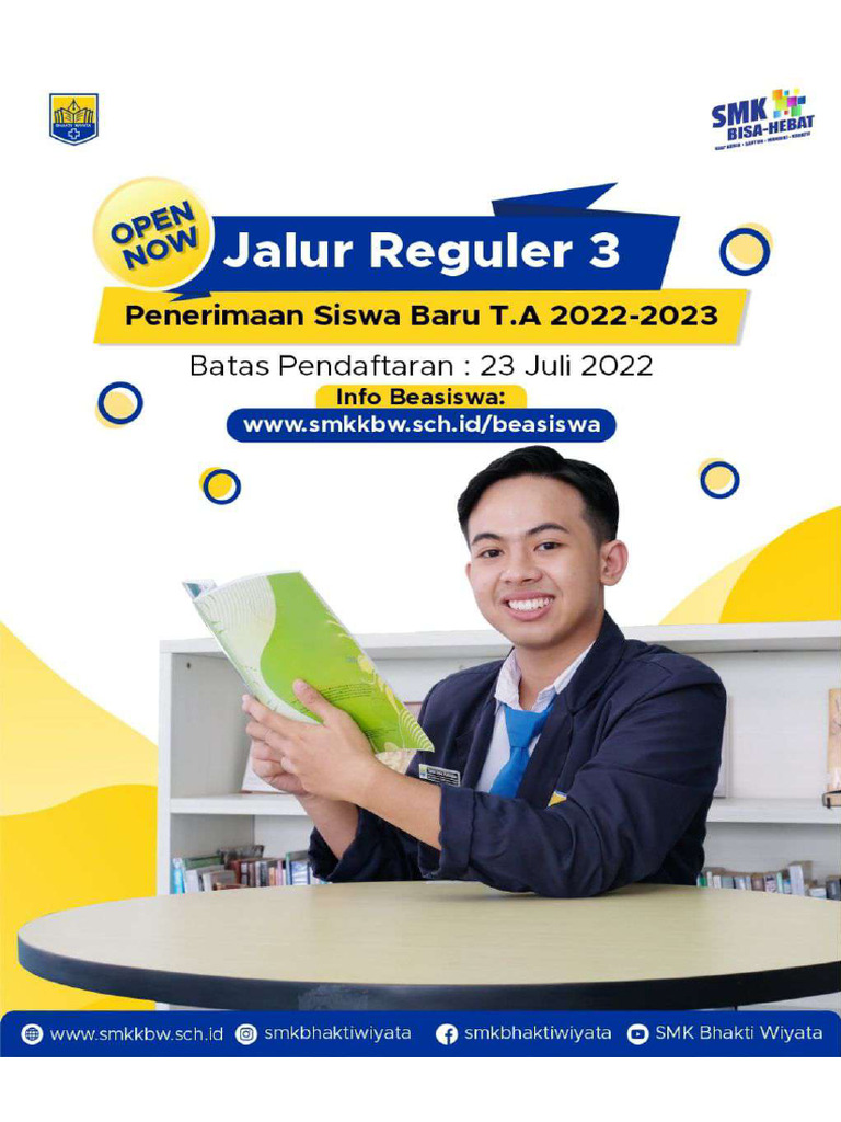 Brosur SMK Reg3 Dan Beasiswa | PDF