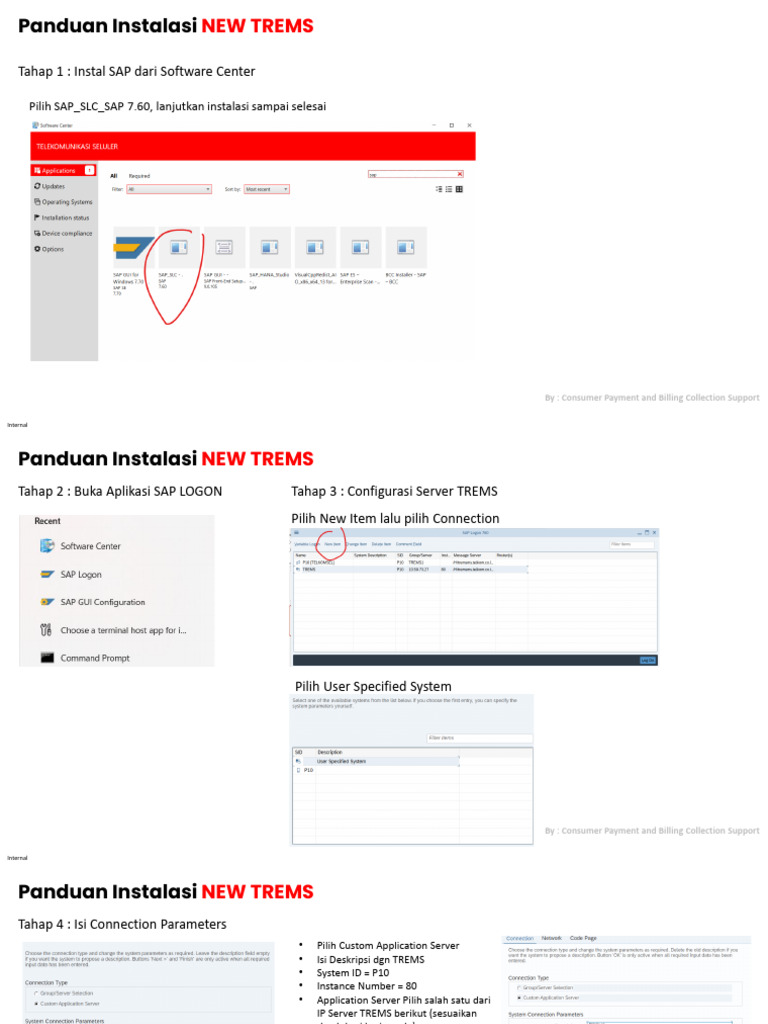 Panduan Instalasi TREMS SAP | PDF | Pengelolaan Keuangan & Uang | Komputer