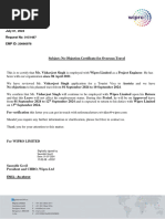 Provisional Relieving Letter | PDF