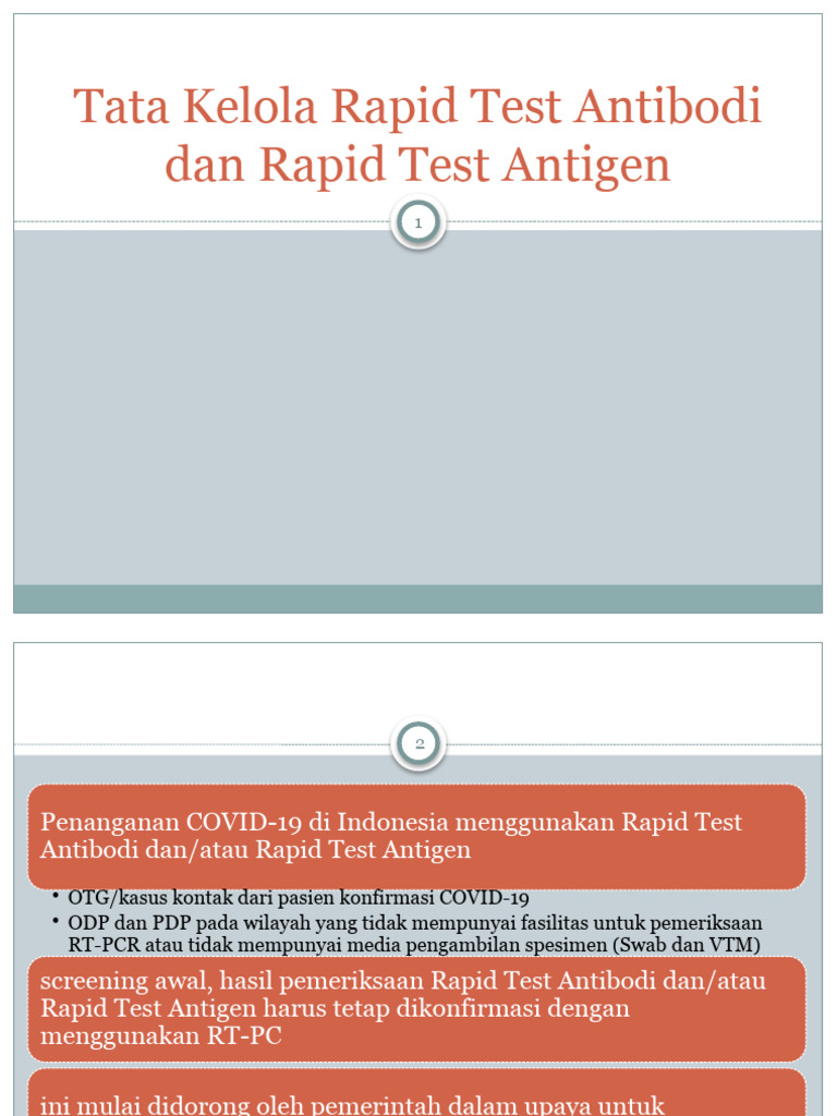 Tata Kelola Rapid Test COVID-19 di Indonesia | PDF | Pengembangan Diri ...