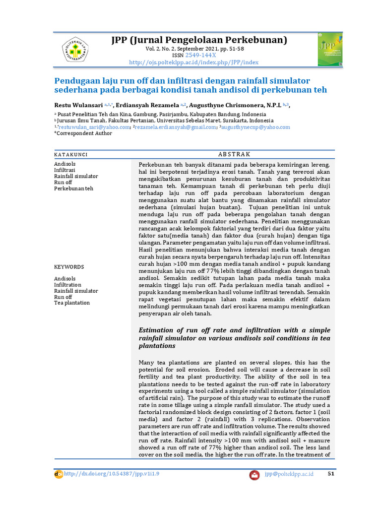 Cara Kerja Rainfall Simulator | PDF | Sains & Matematika