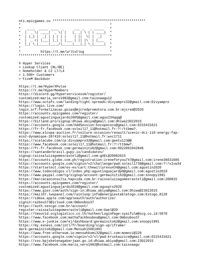 Url .TXT Log | PDF | Authentication | Cyberspace