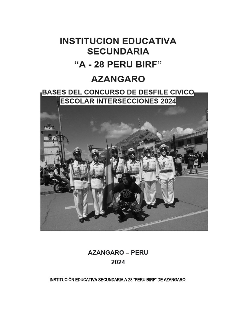 Bases Desfile 2024 | PDF | Educación Secundaria