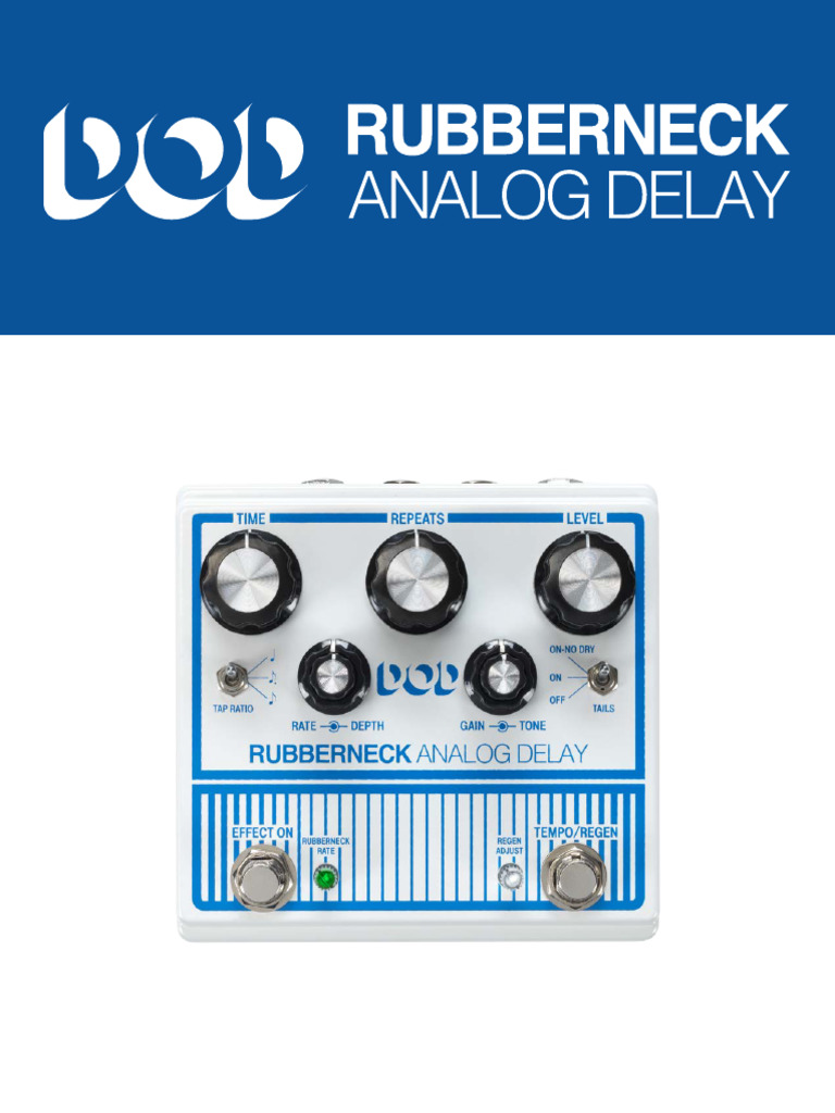 DOD Rubberneck Owners Manual | PDF | Amplifier | Feedback