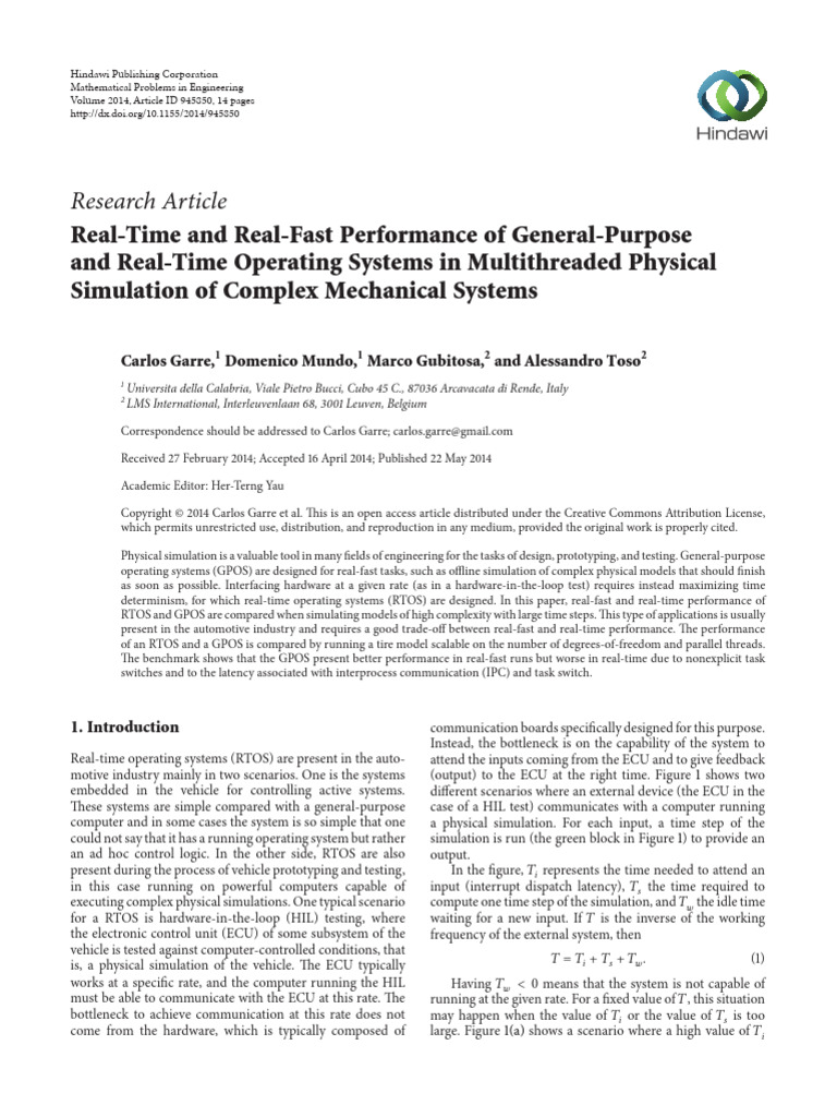 Research Article | PDF | Parallel Computing | Benchmark (Computing)
