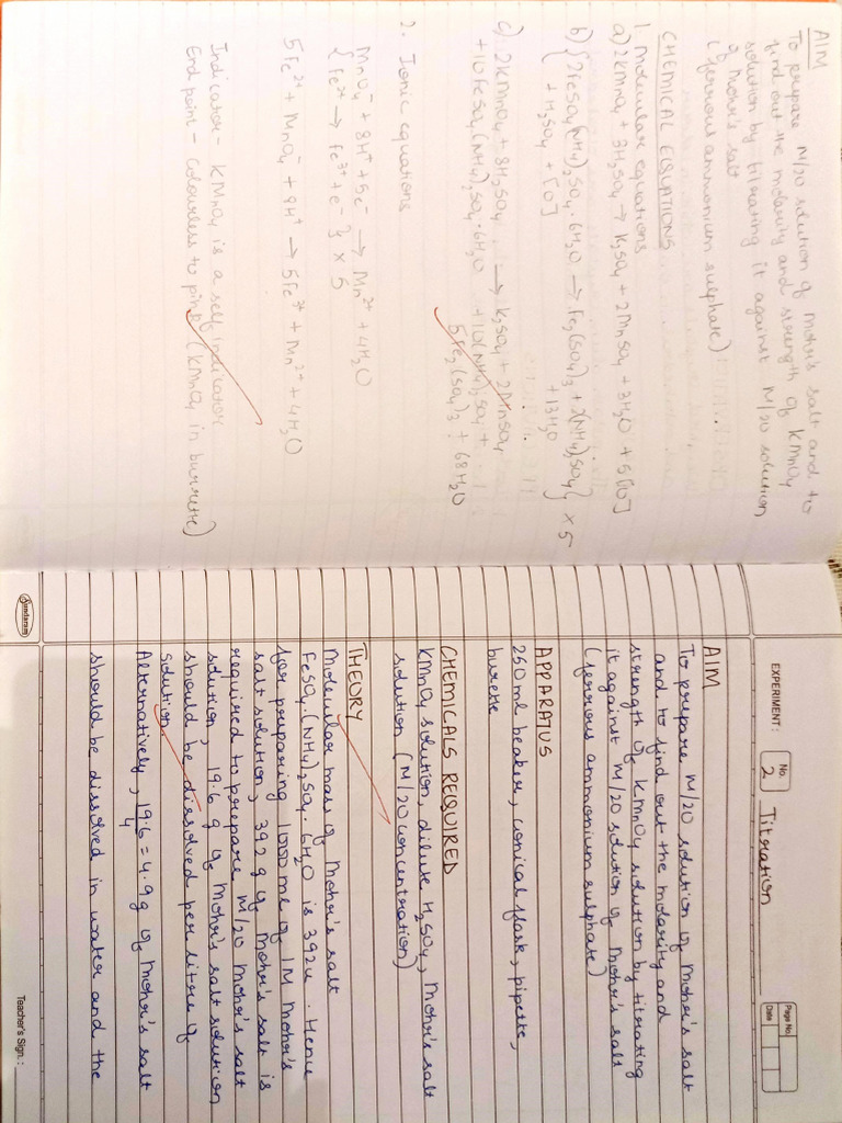 Titration Experiment-2 | PDF