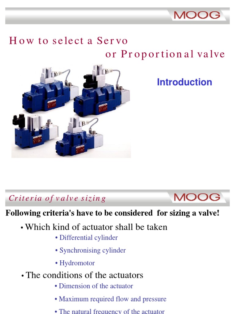Sizing of Servo Valve | PDF | Valve | Actuator