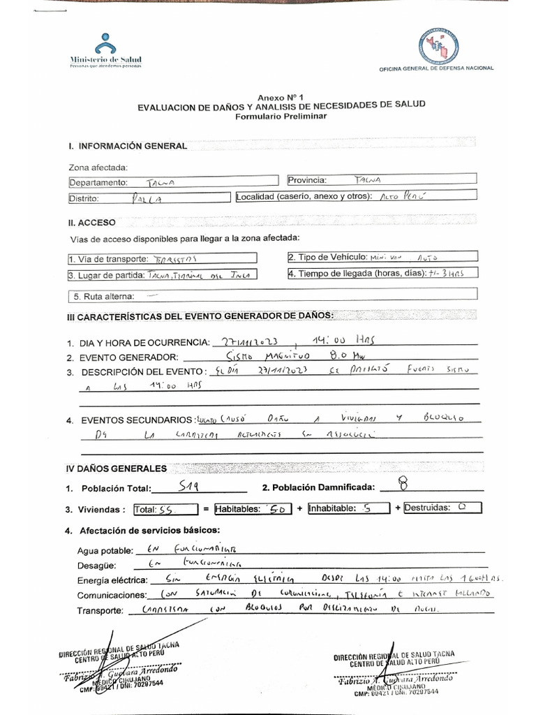 PRÁCTICA FICHA EDAN AP | PDF