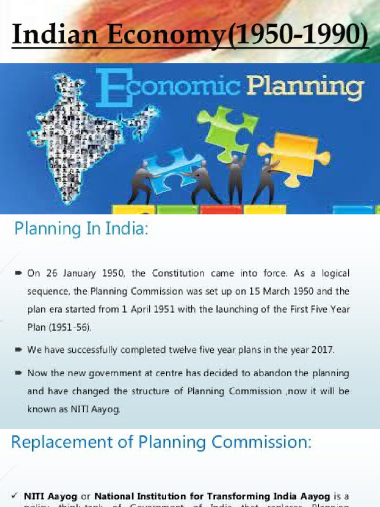 Chapter 2 Indian Economy 1950-1990 | PDF