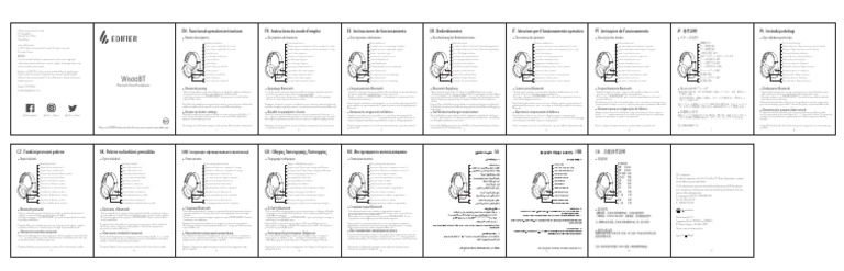 User Manual W 600 BT | PDF | Bluetooth