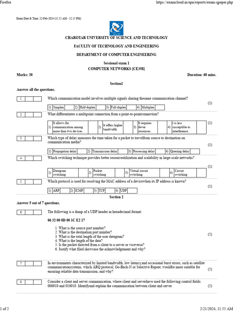 Ut 1 | PDF | Router (Computing) | Packet Switching