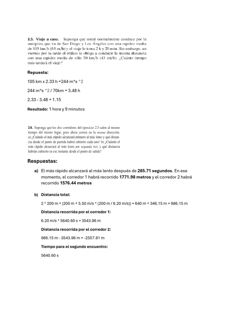 Tarea 2 | PDF | Aceleración | Velocidad
