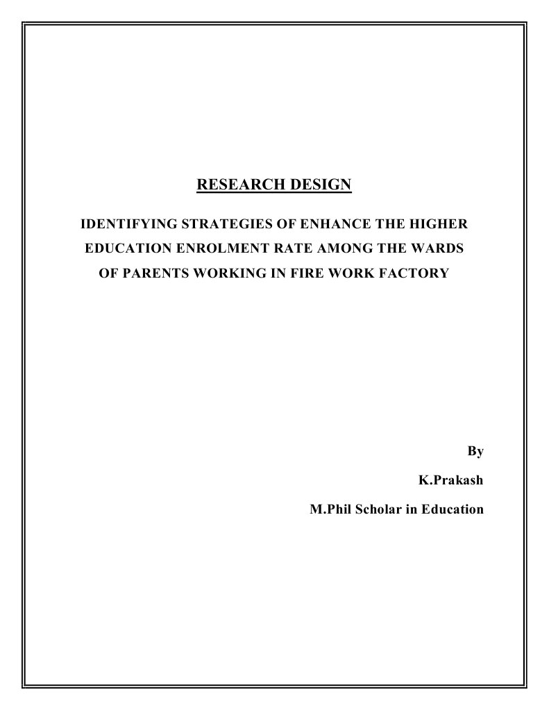 Research Design | PDF | Higher Education | Survey Methodology