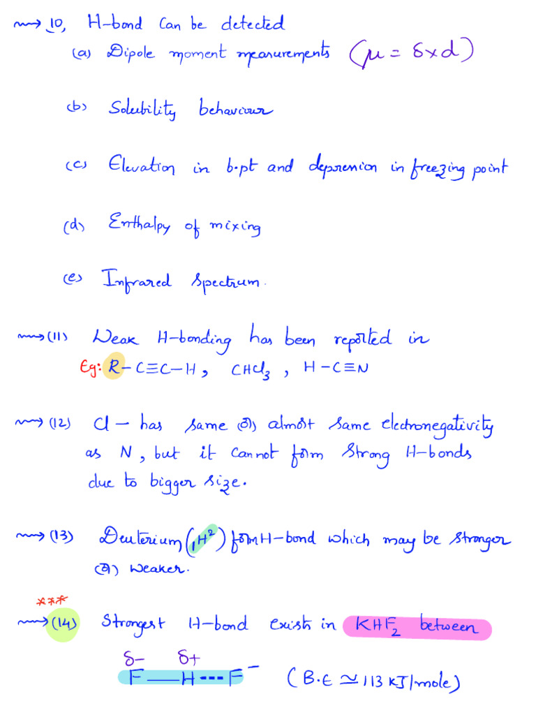 C.B Hydrogen Bonding 2 | PDF