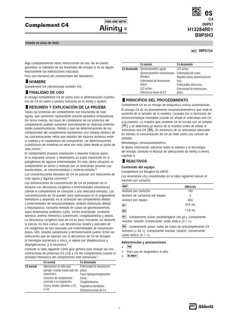 C4 Complemento | PDF | Calibración | Laboratorios