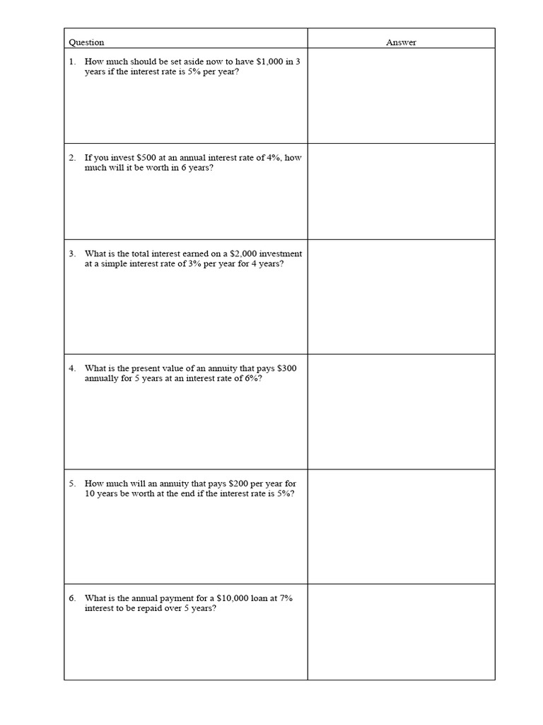 Part 3 Review | PDF | Present Value | Interest