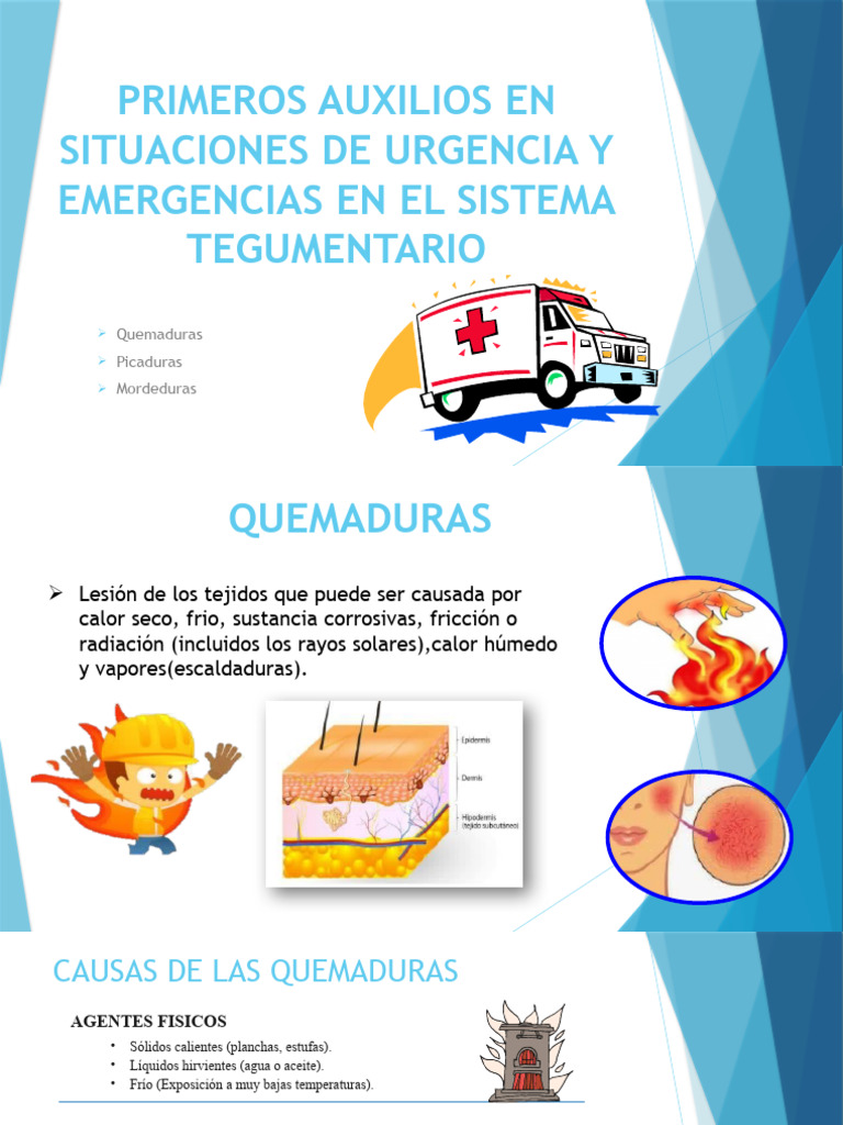Primeros Auxilios en Situaciones de Urgencia y Emergencias | PDF | Quemar | Medicina CLINICA