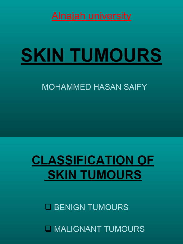 Skin Tumours Pdf Melanoma Neoplasms