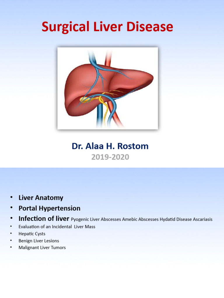 Surgical Liver Disease | PDF | Liver | Adenoma