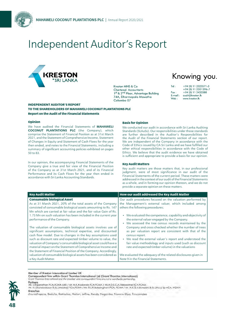 16592594361656669514appendix 01 - Format of The Audit Report | PDF ...