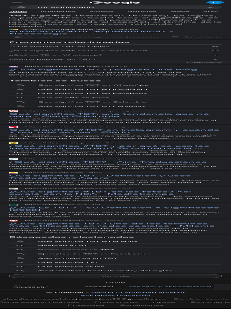 Significado de TBT en redes sociales | PDF | Red mundial | Internet y web