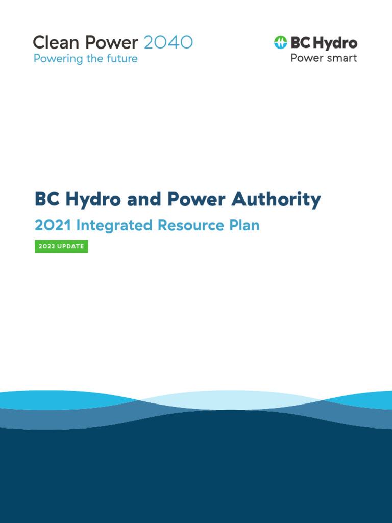 BC Hydro Integrated Resource Plan 2021 | PDF | Energy Storage | Climate ...