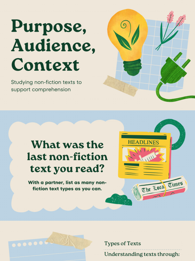 Purpose, Audience, and Context | PDF