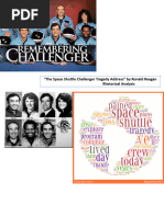 Ronald Reagan - Shuttle Challenger Address | PDF | Nasa | Space Shuttle ...