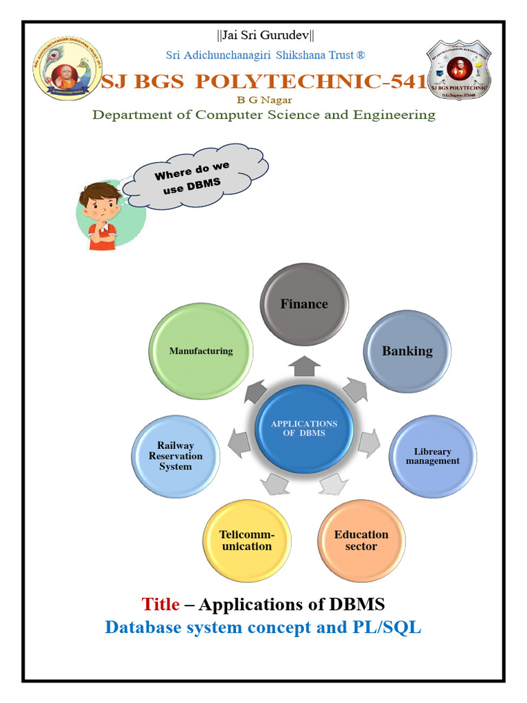 Application of DBMS | PDF