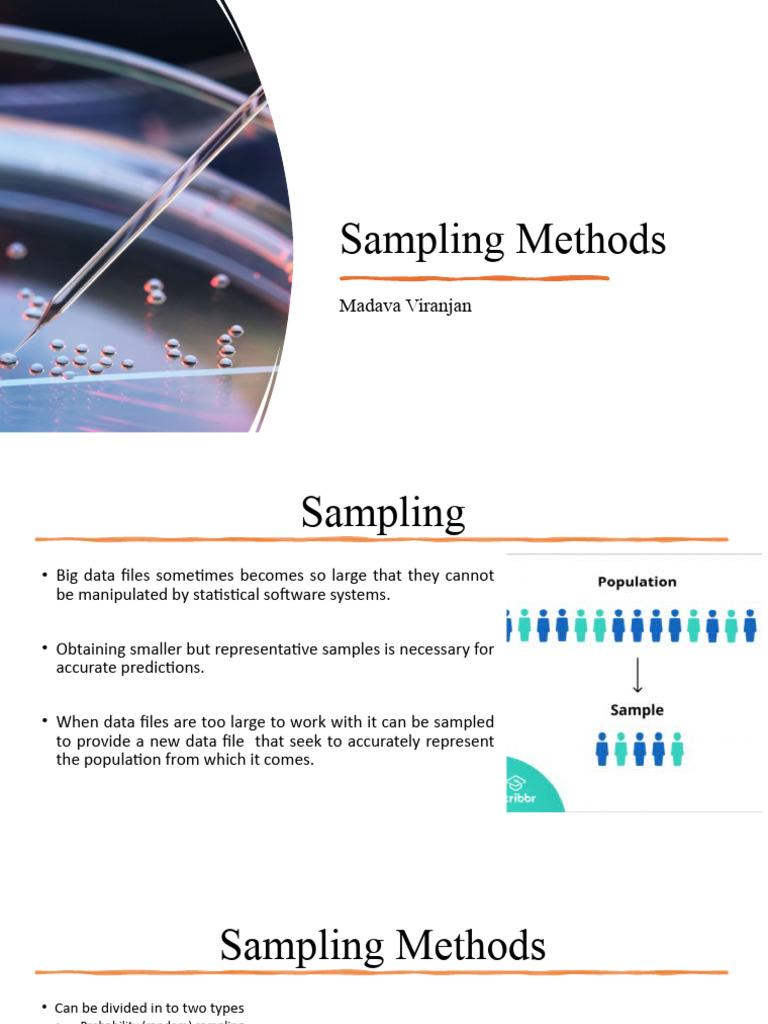 Sampling Methods | PDF | Sampling (Statistics) | Probability Theory Sampling Methods | PDF | Sampling (Statistics) | Probability Theory