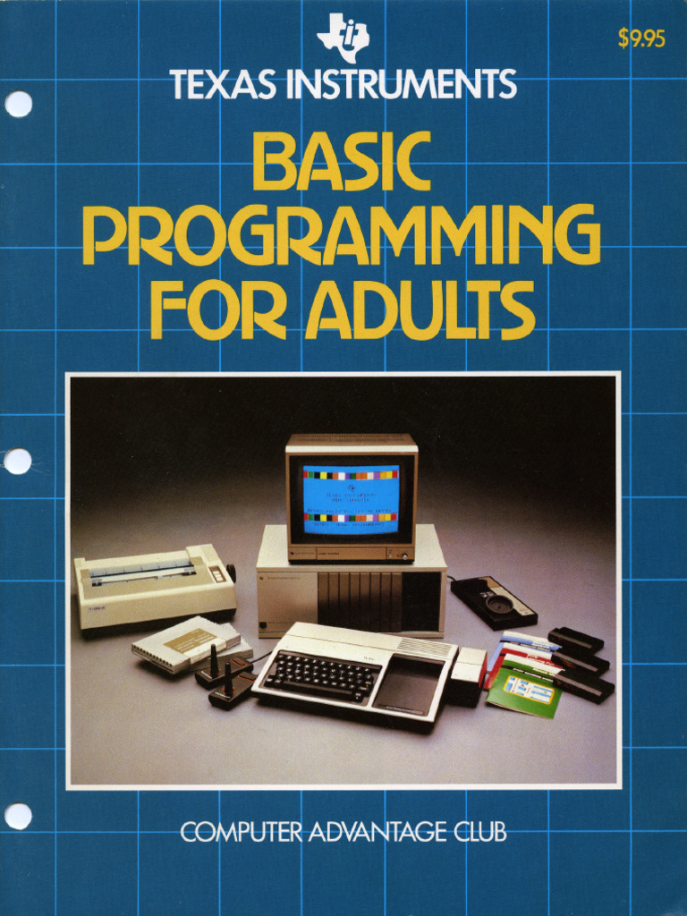 Texas Instruments Basic Programming For Adults Computer Advantage Club 6076