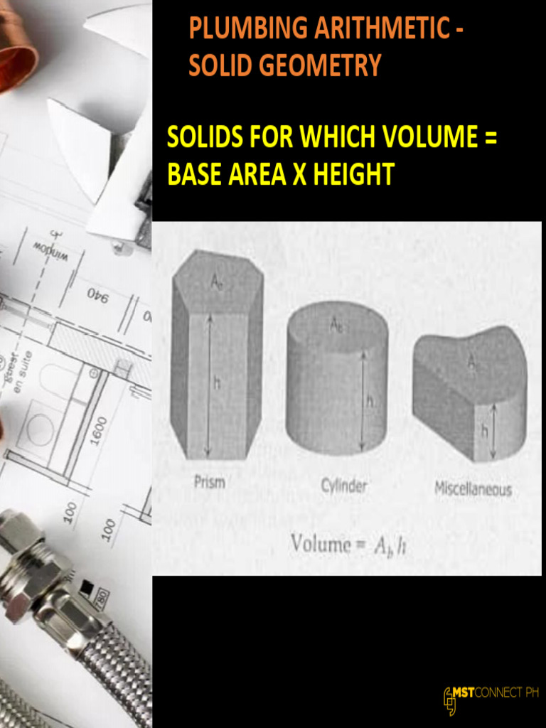 Plumbing Arithmetic Review (Solid Geometry) | PDF