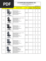 Office Chair Quotation Sheet | PDF | Materials