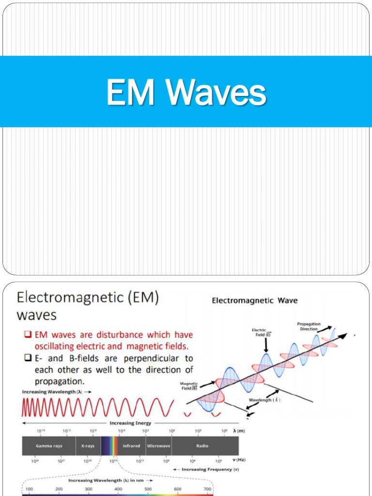 EM Waves | PDF | Electromagnetic Induction | Field (Physics)