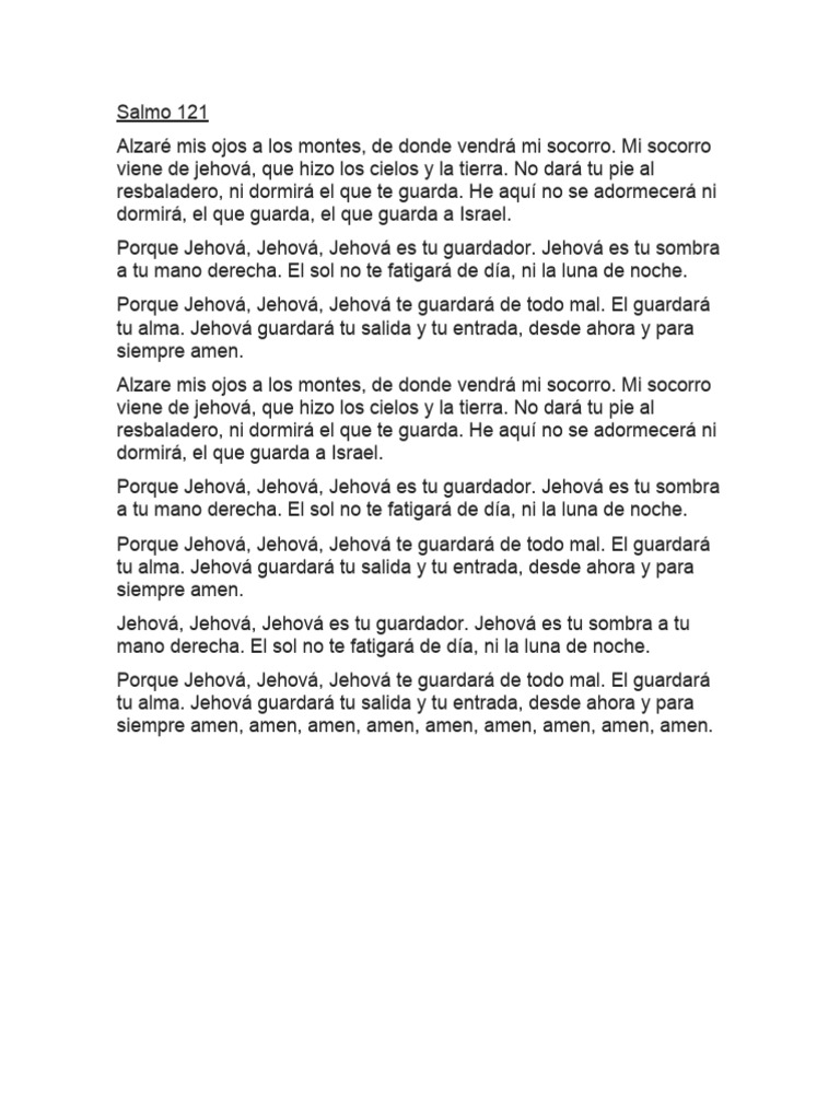 Salmo 121 | PDF