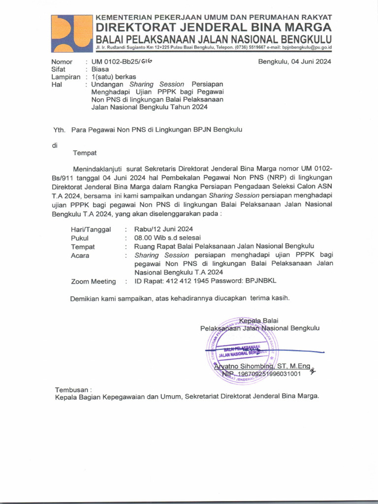 Undangan Sharing Session NRP 2024 PDF | PDF