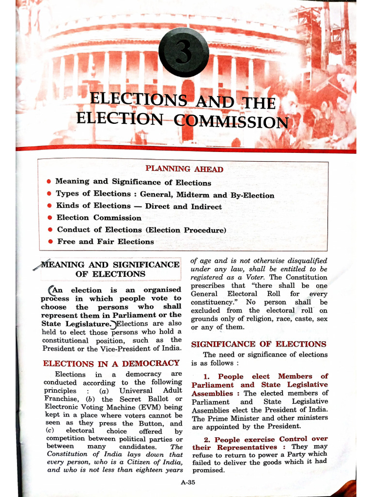 Election and Election Commission | PDF