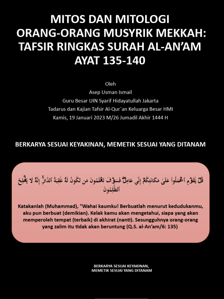 Mitos Dan Mitologi Orang Orang Musyrik Mekkah | PDF