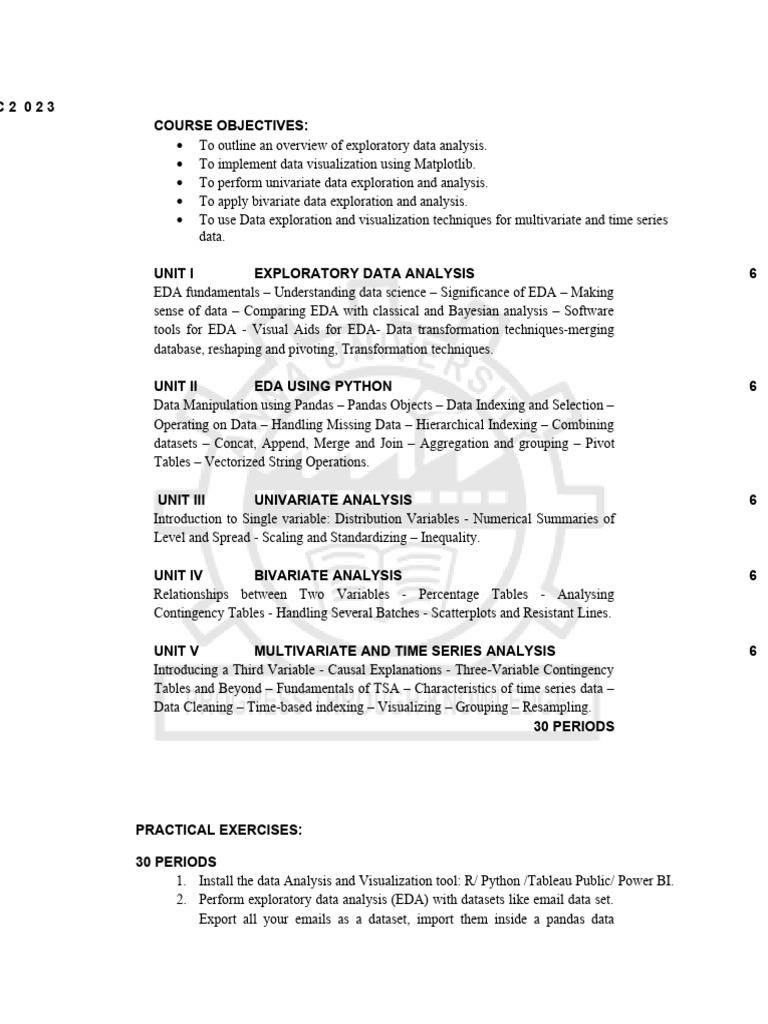 ccs346 Eda | PDF | Data Analysis | Time Series