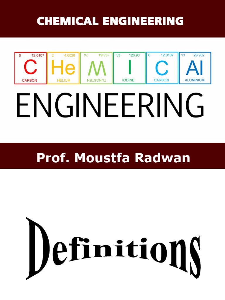 Overview of Chemical Engineering Processes | PDF | Chemical Substances ...
