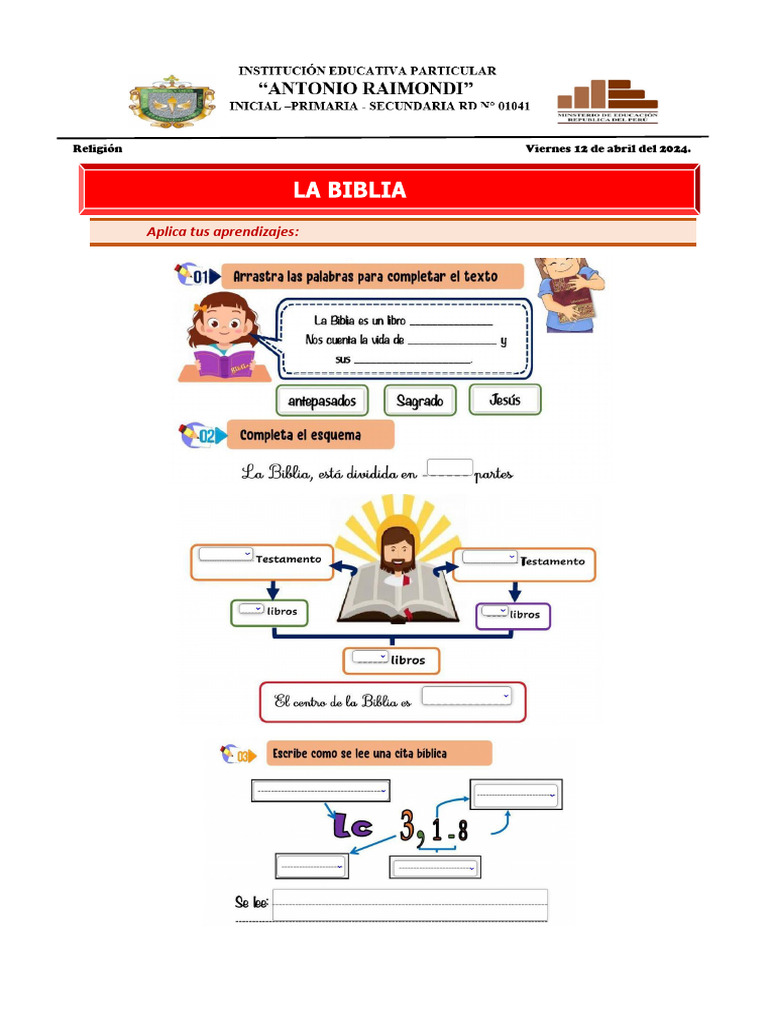 FICHA - RELIGIÓN - Pdf.crdownload | PDF