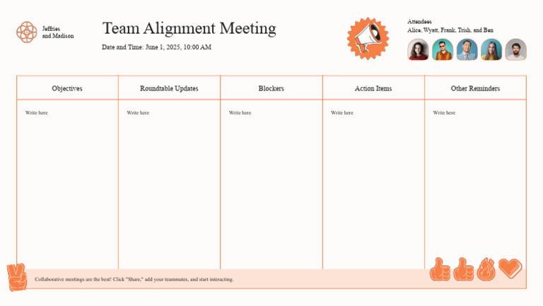 Team Alignment Meeting Agenda | PDF