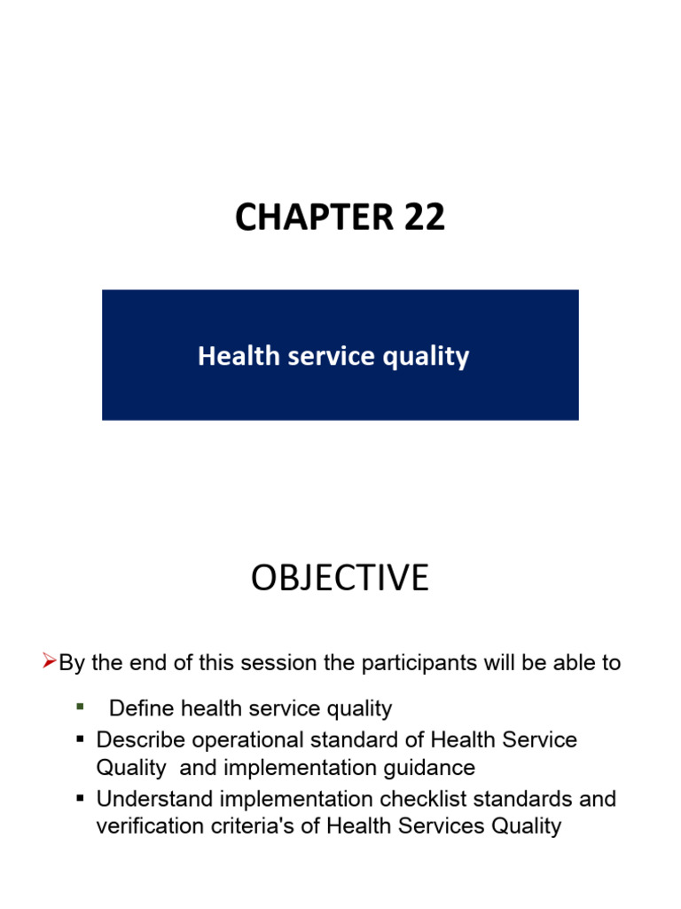 Health Service Quality Standards Guide | PDF | Patient | Health Care