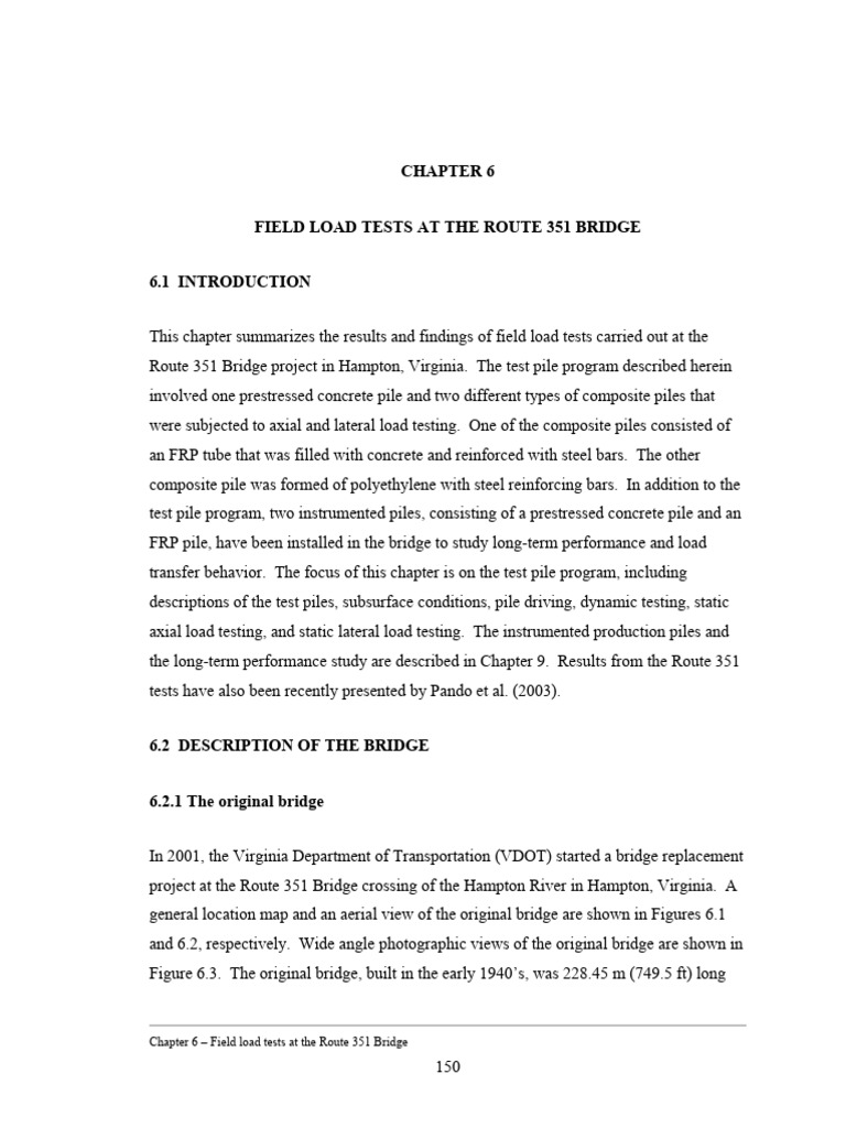 Route 351 Bridge Load Test Results | PDF | Deep Foundation ...
