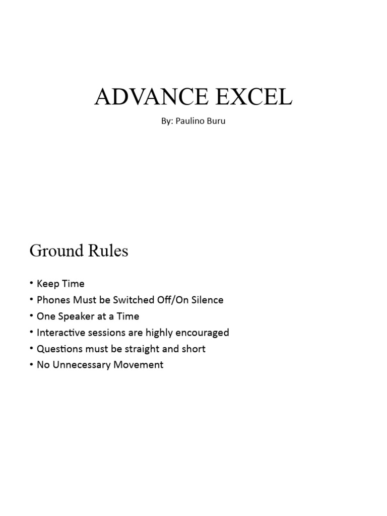 Mastering Advanced Excel Techniques | PDF | Microsoft Excel | Spreadsheet