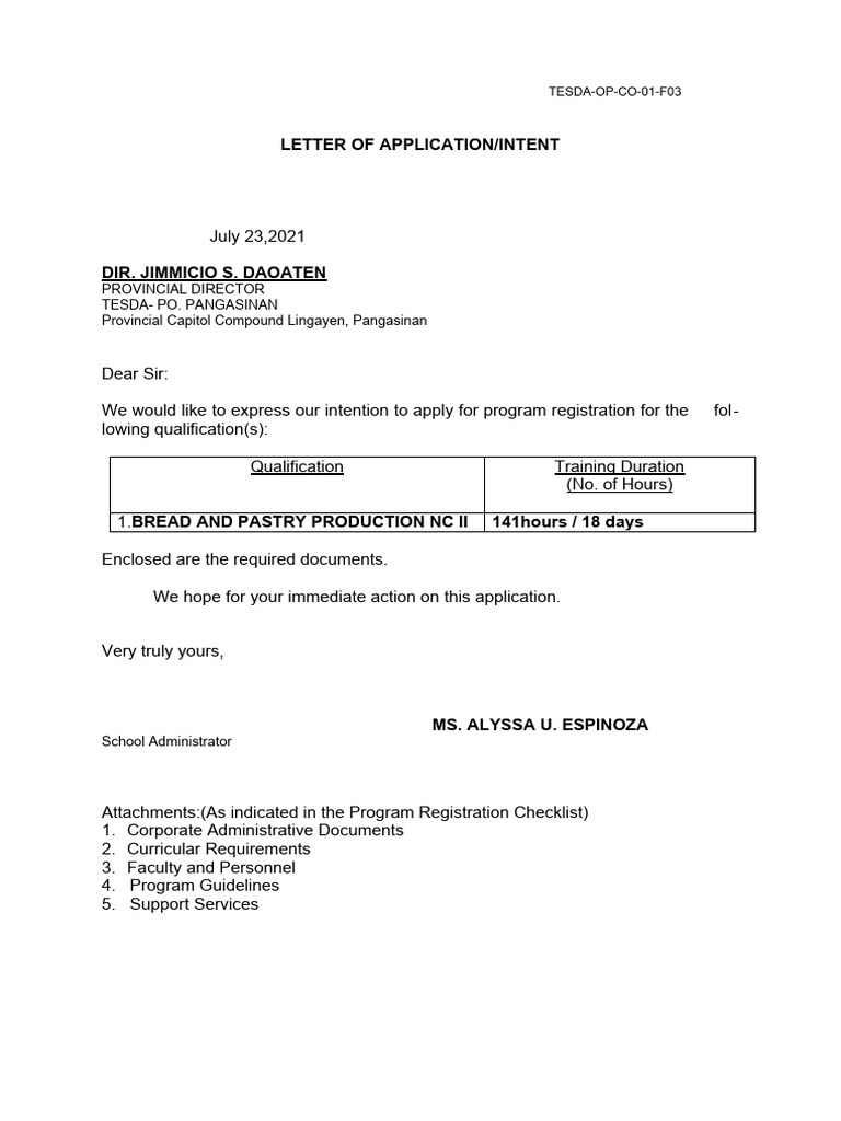 BPP Program Registration Forms | PDF | Cakes | Occupational Safety And ...