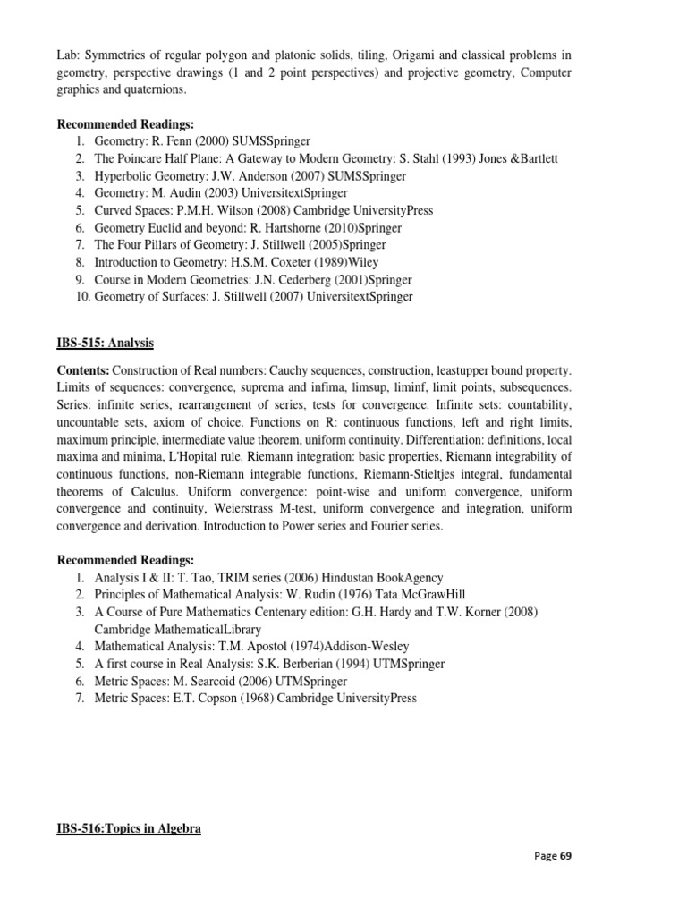 BSCMSC (1) | PDF | Geometry | Limit (Mathematics)